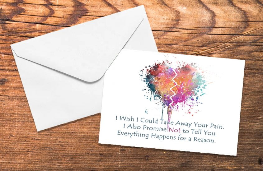 Support Cards For I Wish I Could Take Away Your Pain - Bravester